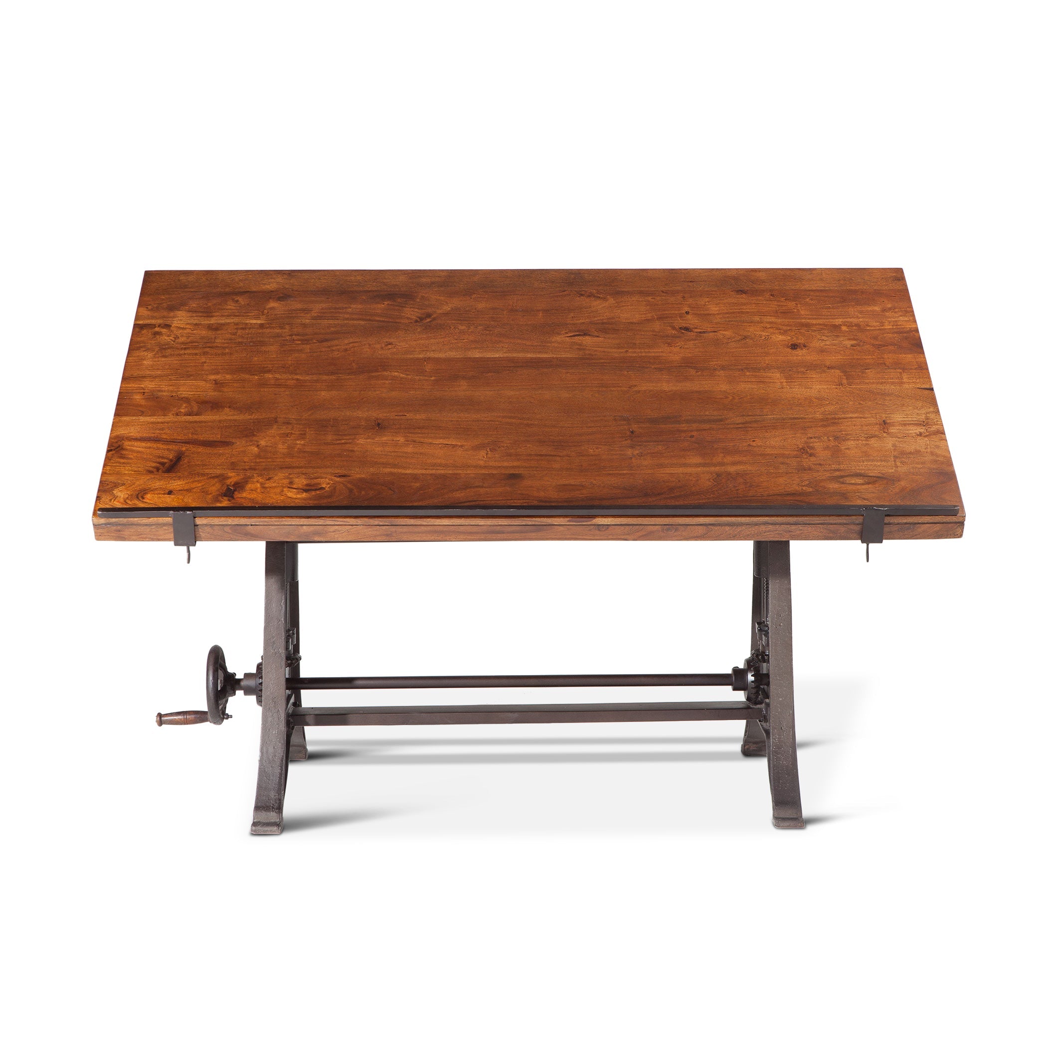 63" Walnut Wood Adjustable Drafting Desk – Wool&Loom